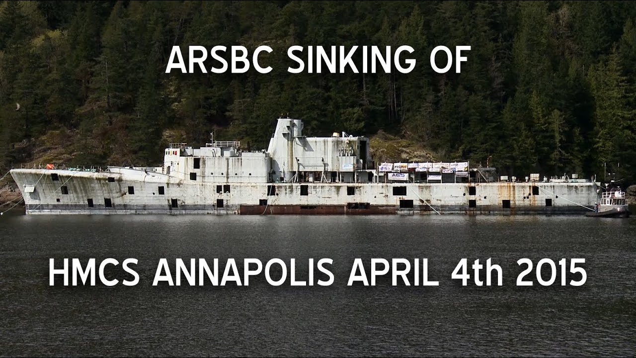 HMCS Annapolis sinking April 4th 2015 - YouTube