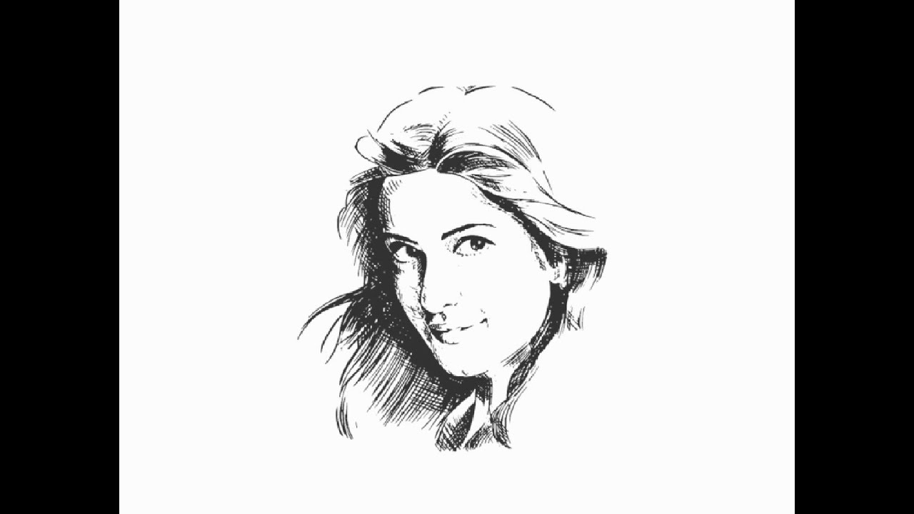 How to draw "Katrina Kaif" face pencil drawing step by step - YouTube