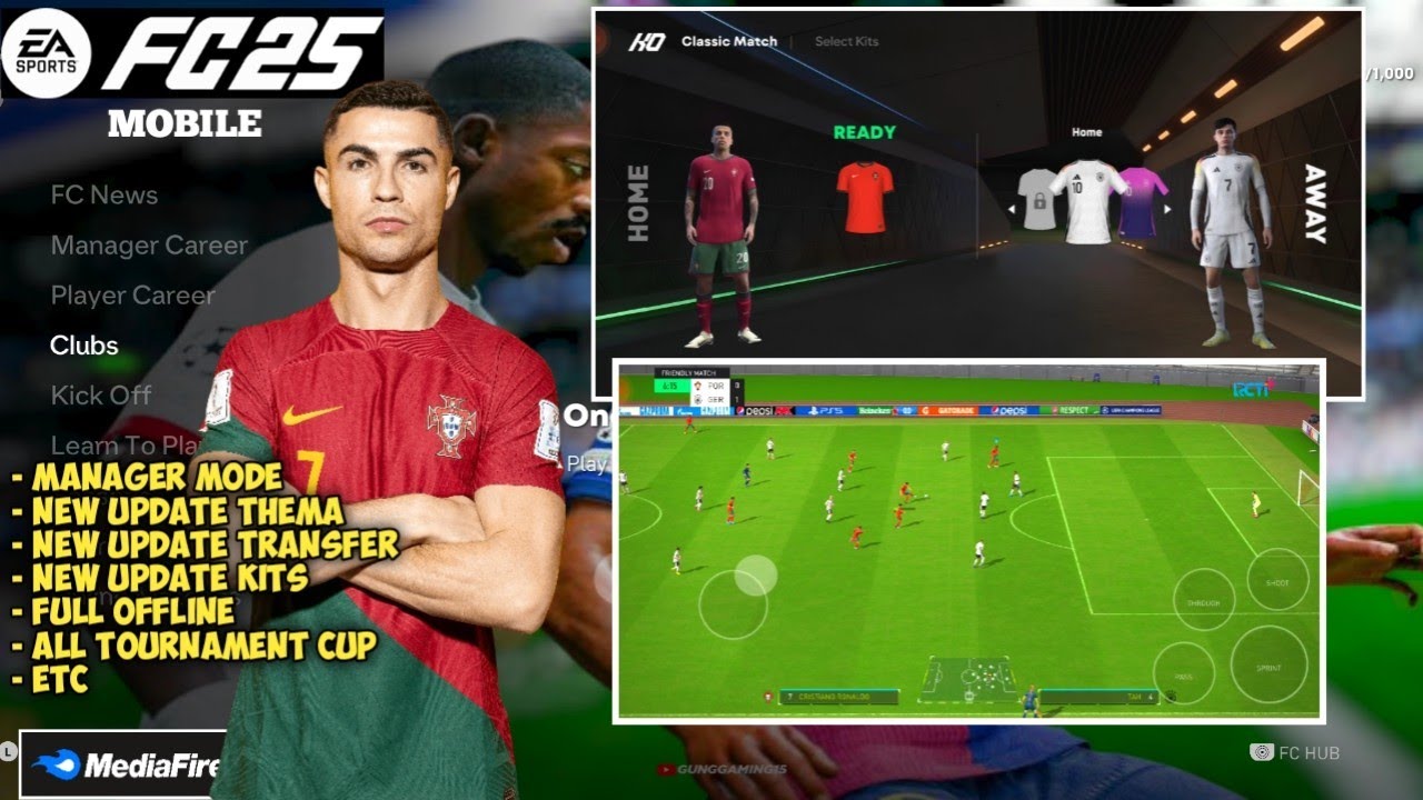 FIFA 16 MOD EA FC25 MOBILE MANAGER MODE NEW THEMA TRANSFER & KITS 24/25 ...