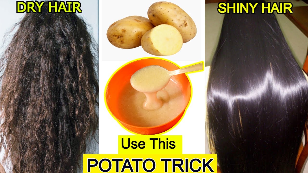 1 Potato will Transform your Dry Frizzy Hair to Shiny Smooth Straight ...