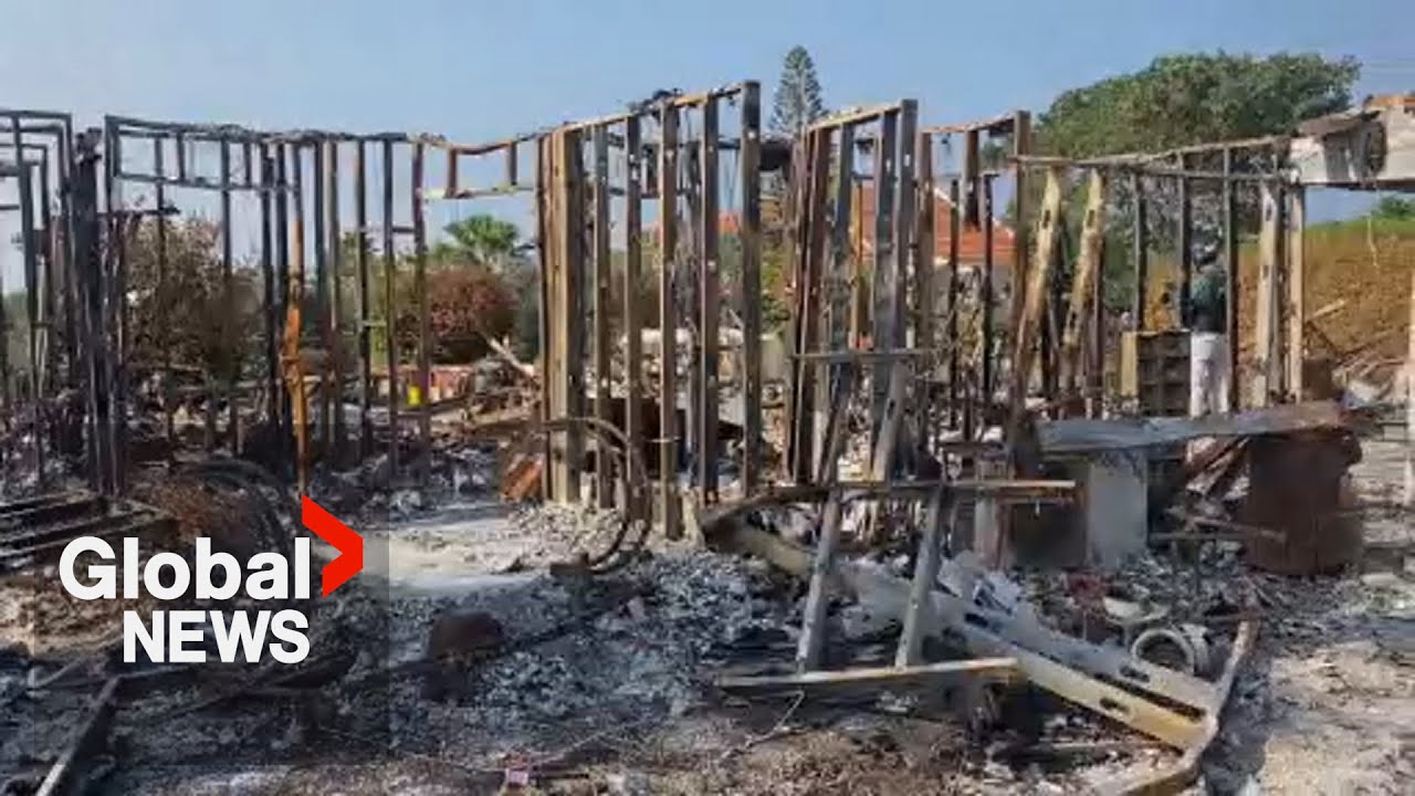 Israeli officials conduct guided tour of Hamas attack site - YouTube