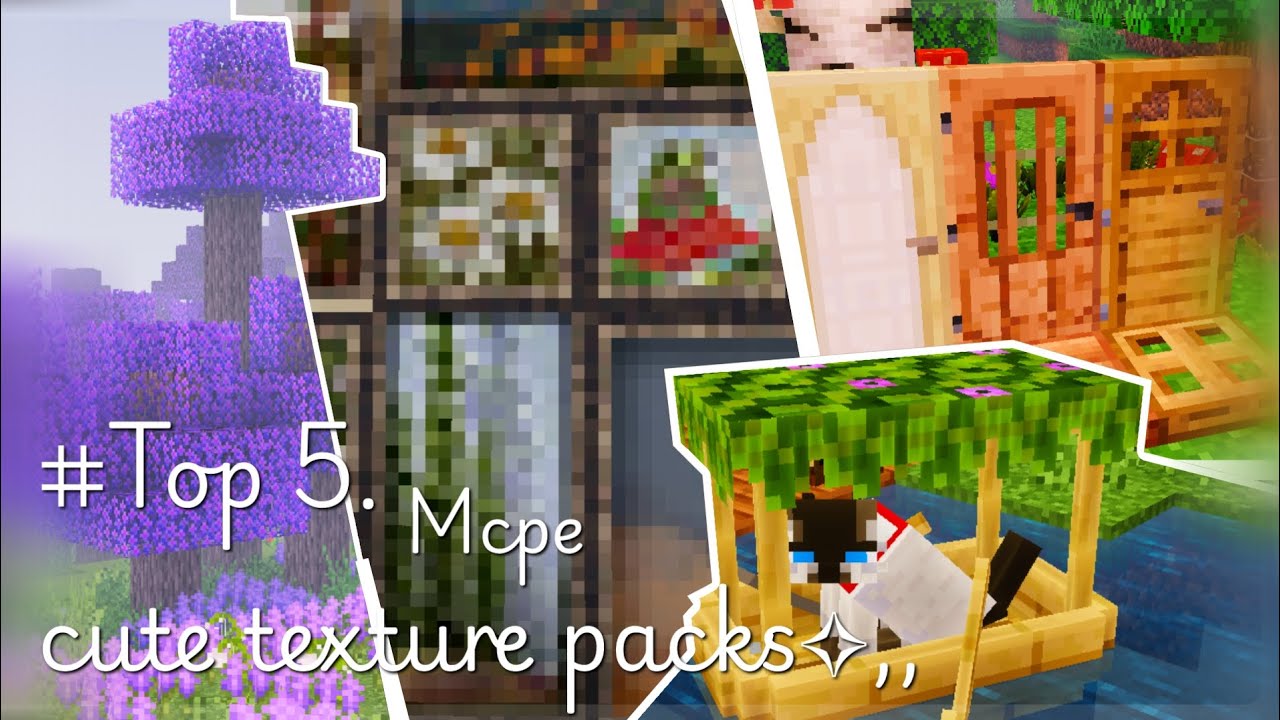 5 Cute Texture packs you need to add to your world く🐈🍮,, mcpe|be🍁ˎˊ- - YouTube
