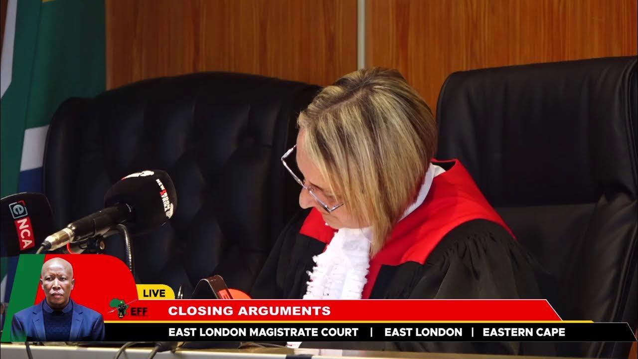 CIC Julius Malema, East London Magistrate’s Court Appearance - YouTube