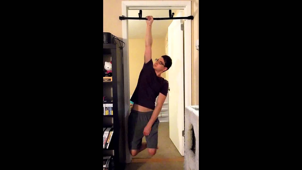 One handed hang with helpful cat - YouTube