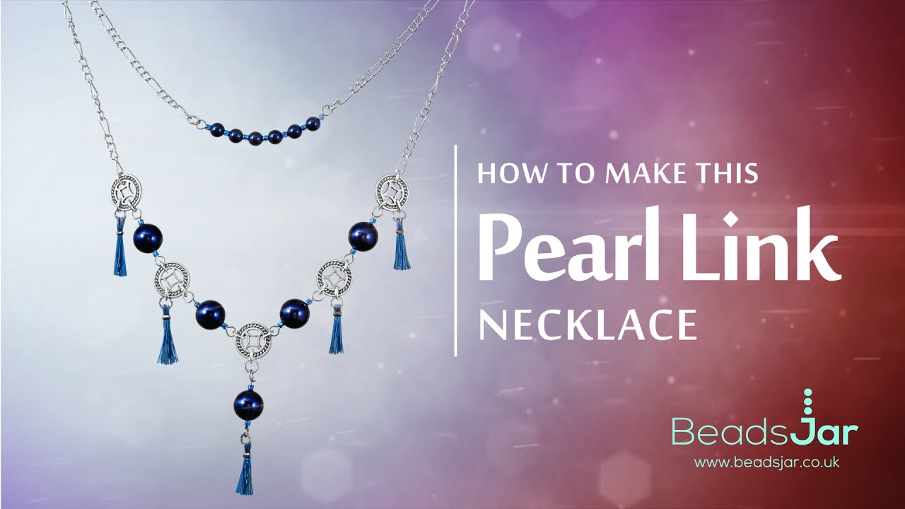 Pearl Link Necklace | Swarovski Pearls - YouTube