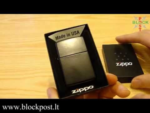 Zippo windproof lighter Licorice Matte 21064 - YouTube