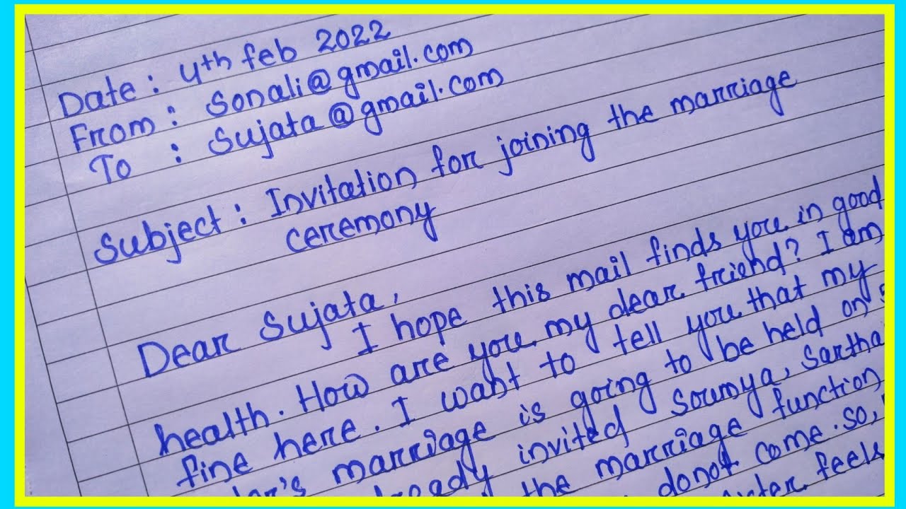 How to write an email for wedding invitation | Beachweddingtips.com