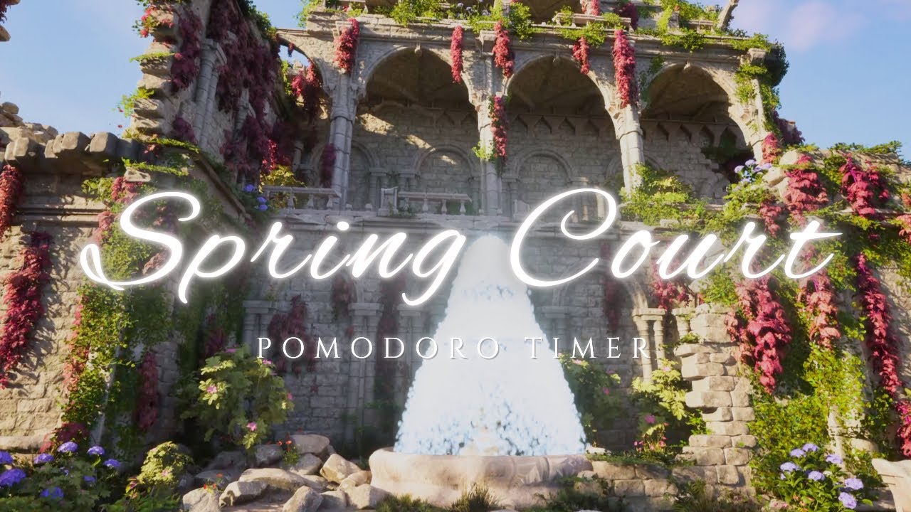 Spring Court Pomodoro Timer | A Court of Thorns and Roses | 25/5 Study ...
