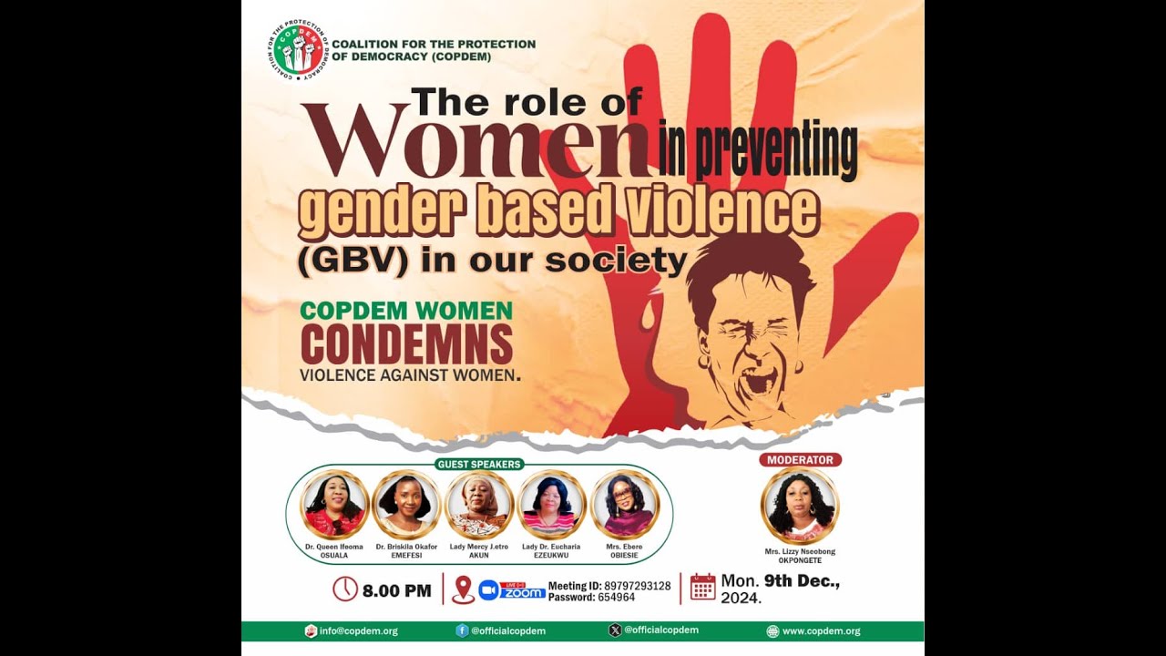 COPDEM National Women Conference - Gender Based Violence - YouTube