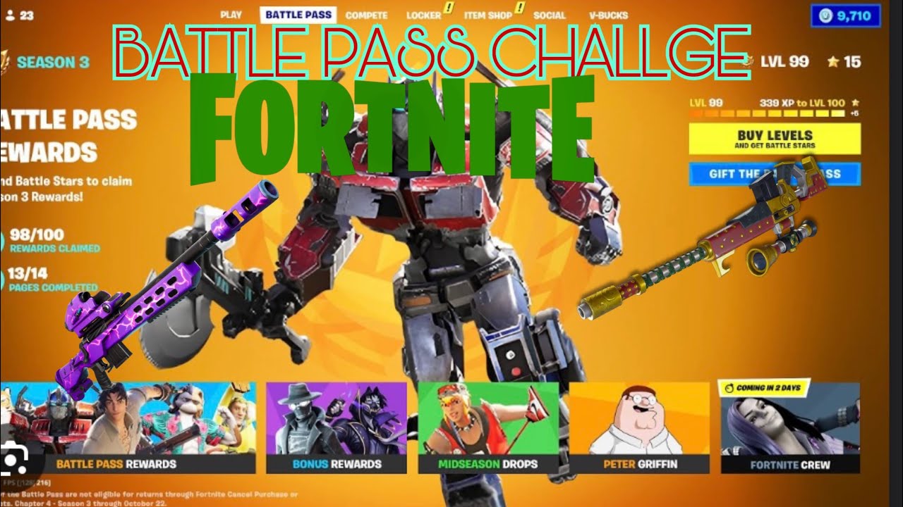 Fortnite battle pass challenge - YouTube