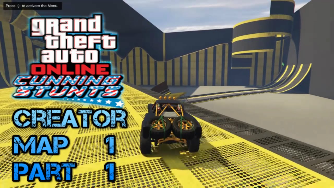 Gta 5 Stunt Race Creator Timelapse Map 1- 1/3 - YouTube
