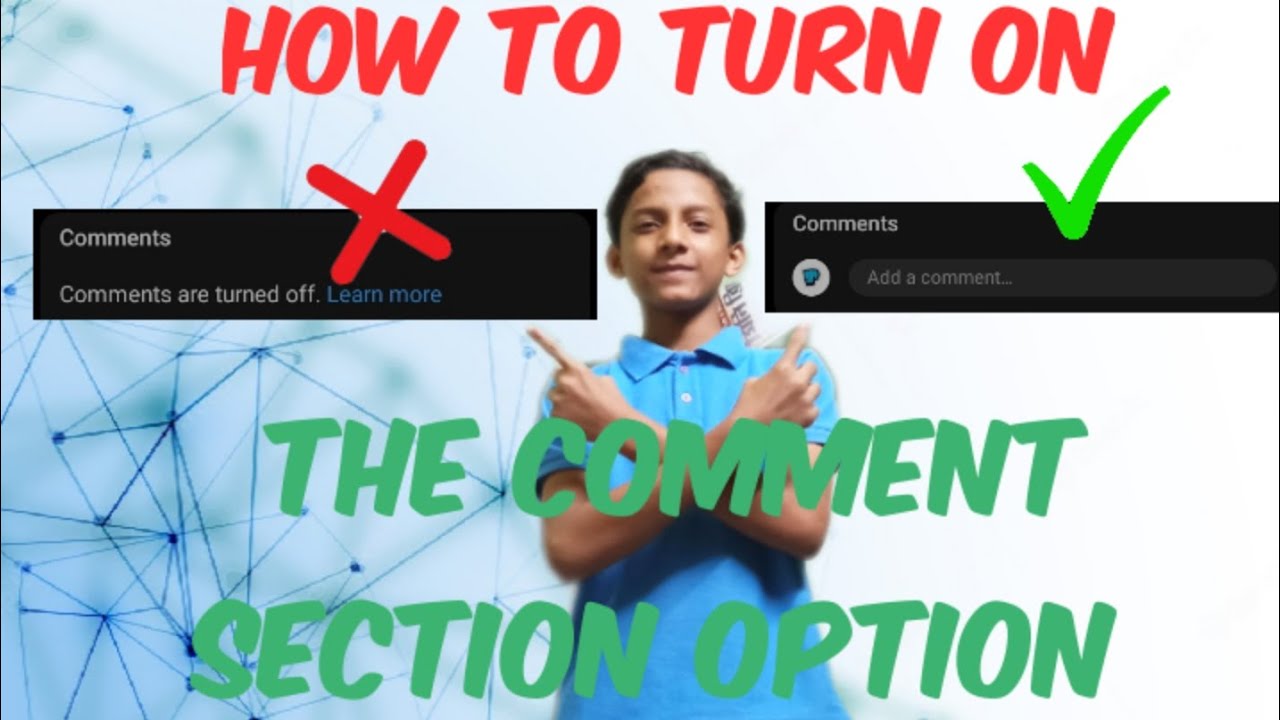 HOW TO TURN ON🙂 THE COMMENT SECTION... BY FEW STEPS - YouTube