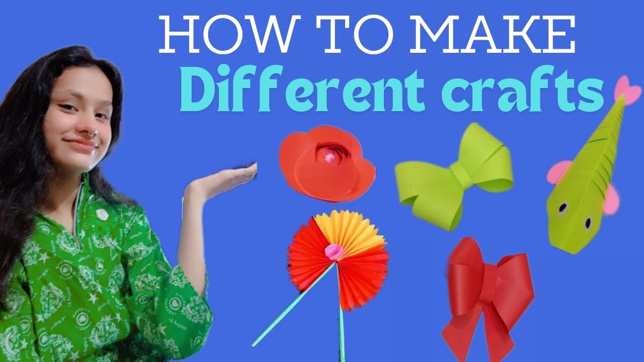 How to make different types of crafts/easy craft ideas/multiple types ...