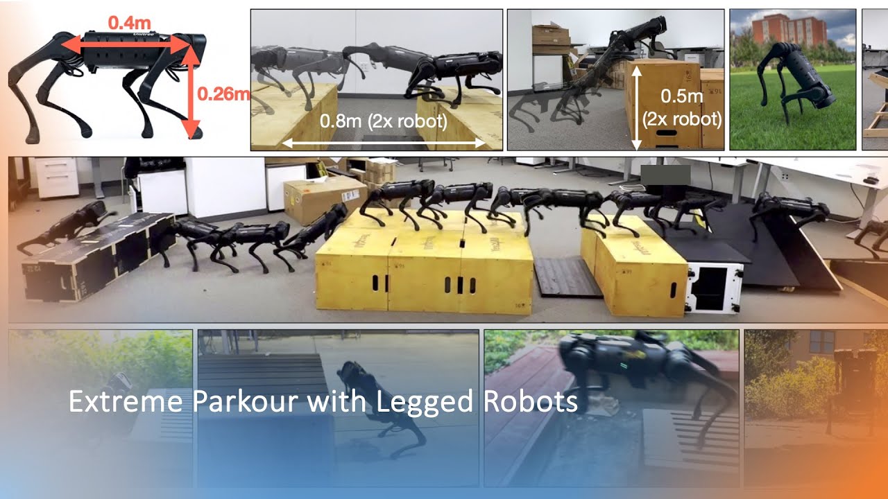 Legged Robot performing Extreme Parkour [More Results] - YouTube