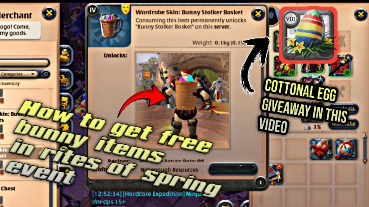 How To Get Free Bunny Items In Rite Of Spring Event | Albion Online ...