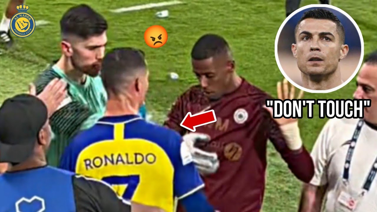Cristiano Ronaldo Defending his teammate Against Alshabab players😱💪😡 ...