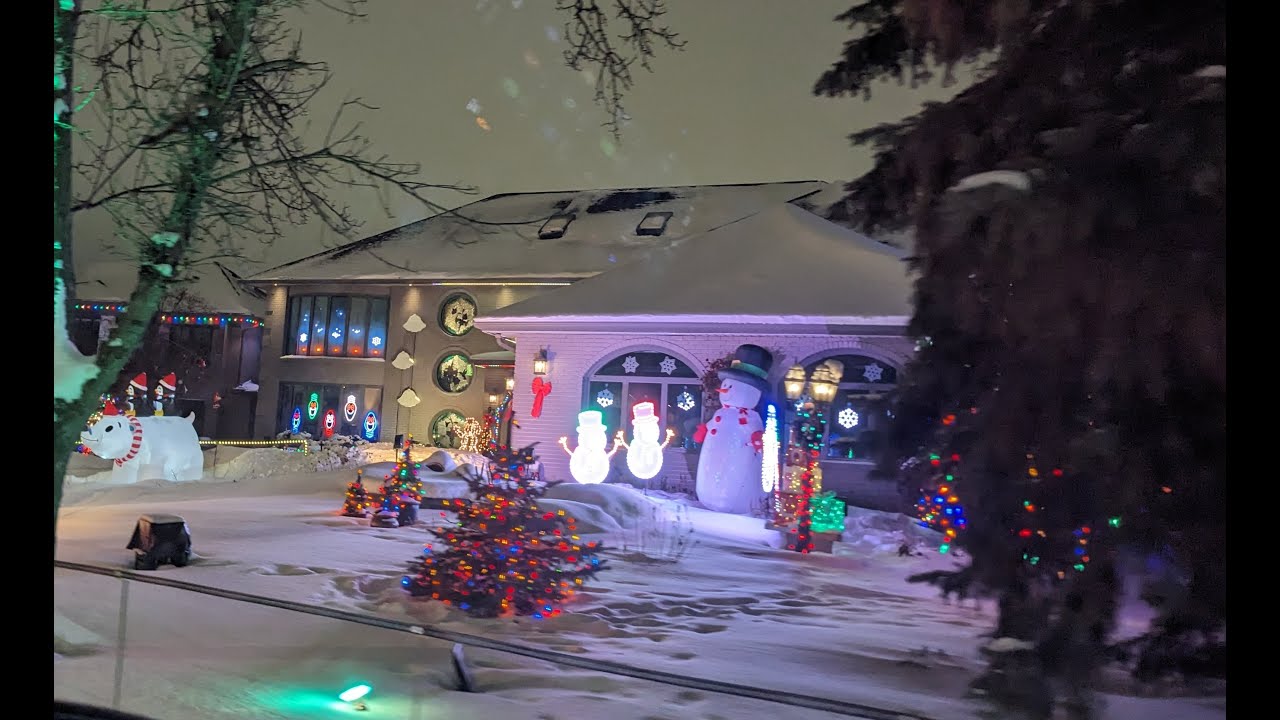 20241224 Lindenwood Christmas Lights Tour - YouTube