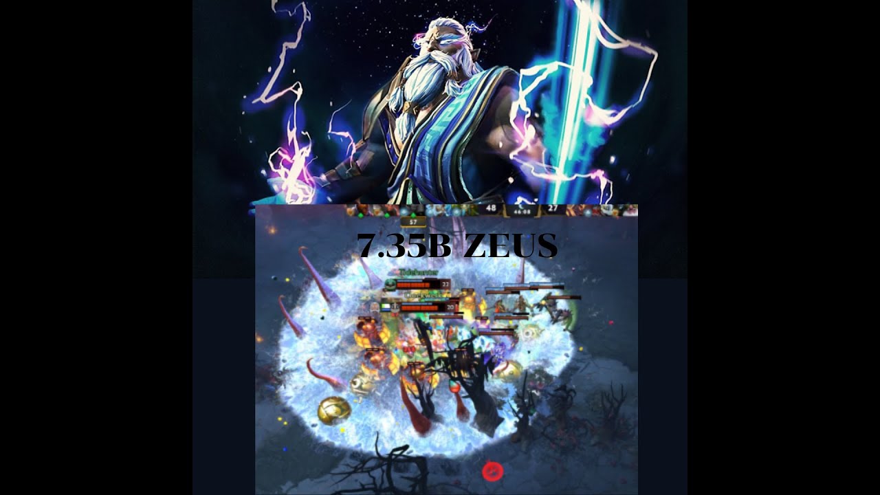 DOTA2 7.35b Zeus diff Tidehunter Ravage BOOM - YouTube