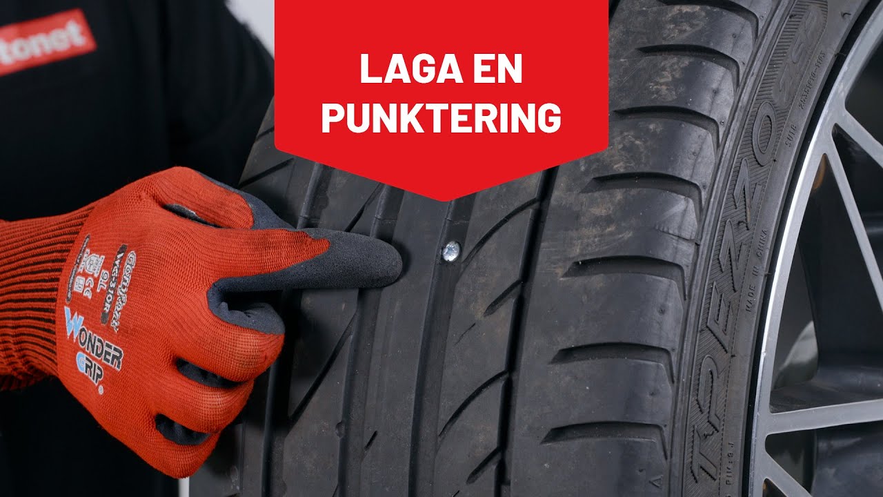 Laga en punktering hemma - YouTube