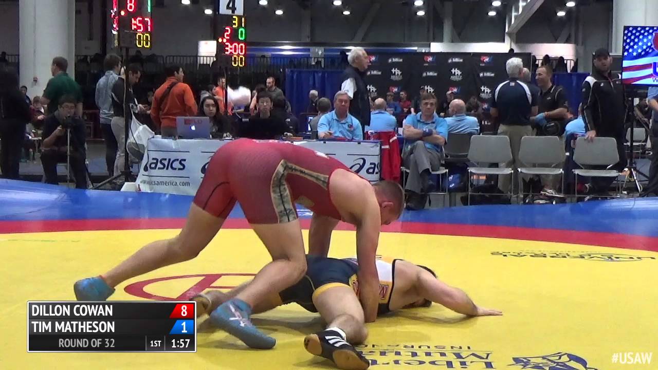 75 Round of 32 - Dillon Cowan, Army WCAP vs Tim Matheson, Minnesota ...