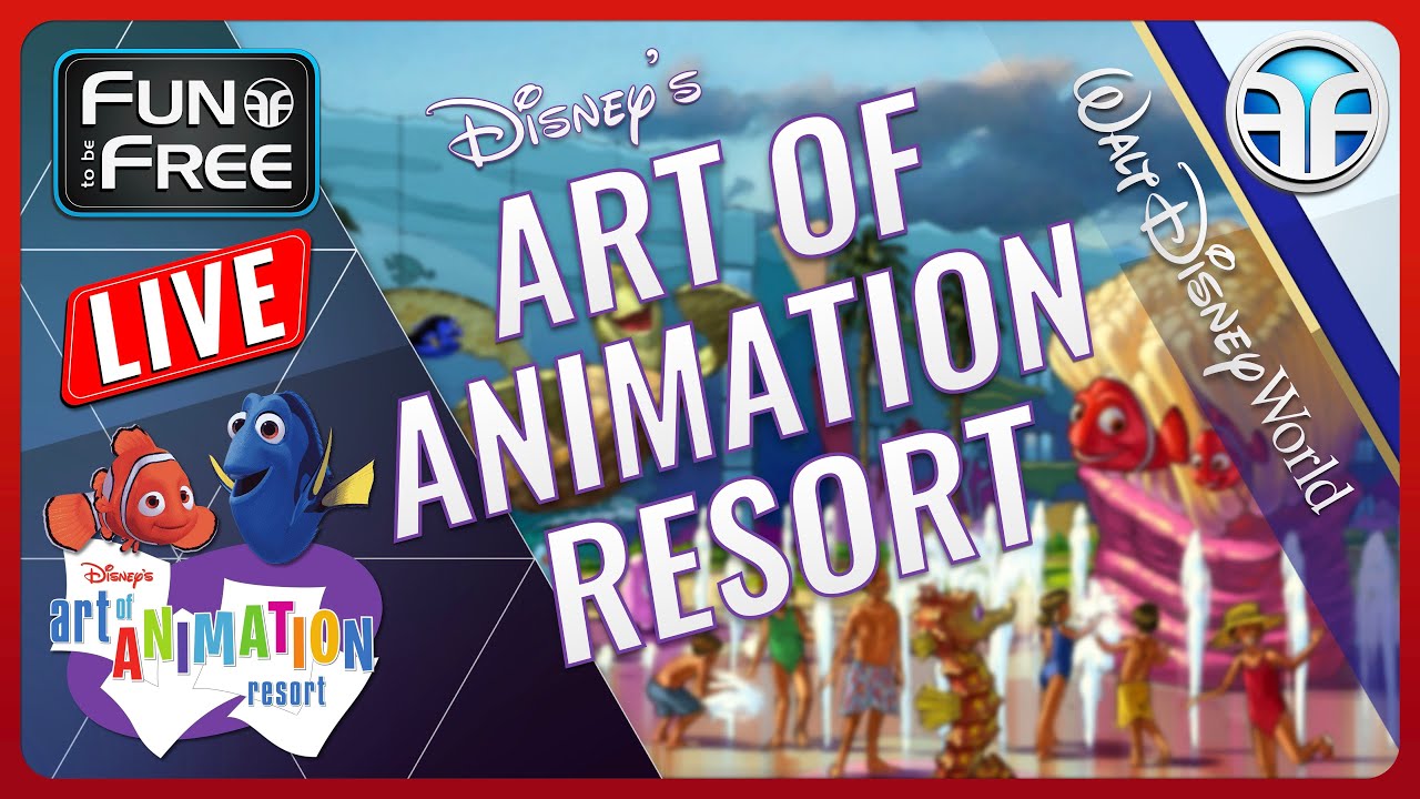 🔴 LIVE: Walt Disney World Florida - Disney’s Art of Animation Resort ...
