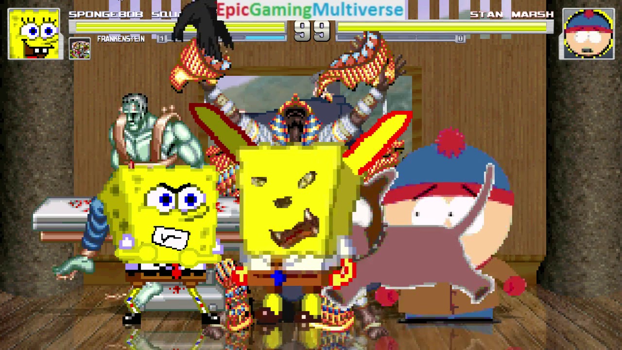 Stan VS Universal Classic Monsters And SpongeBob SquarePants In A MUGEN ...