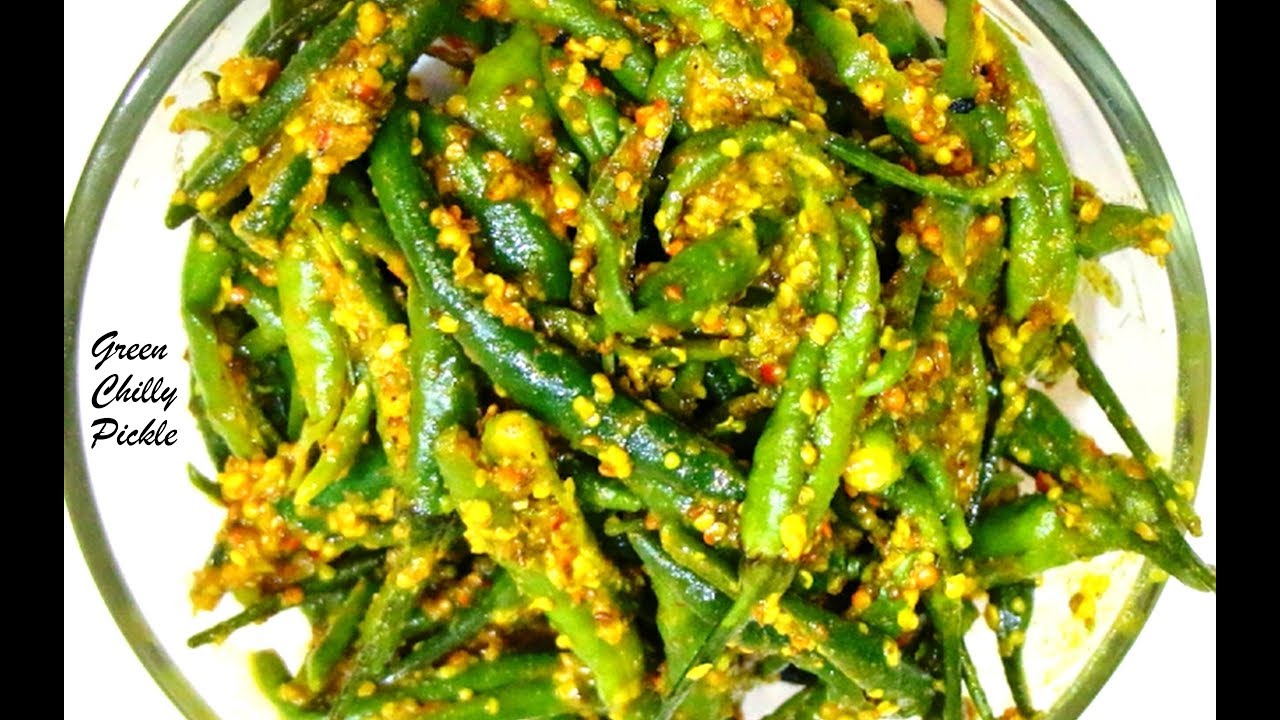 Green Chilli Pickle- बनाये स्वादिष्ट हरी मिर्च का आचार- Hari Mirch ka ...