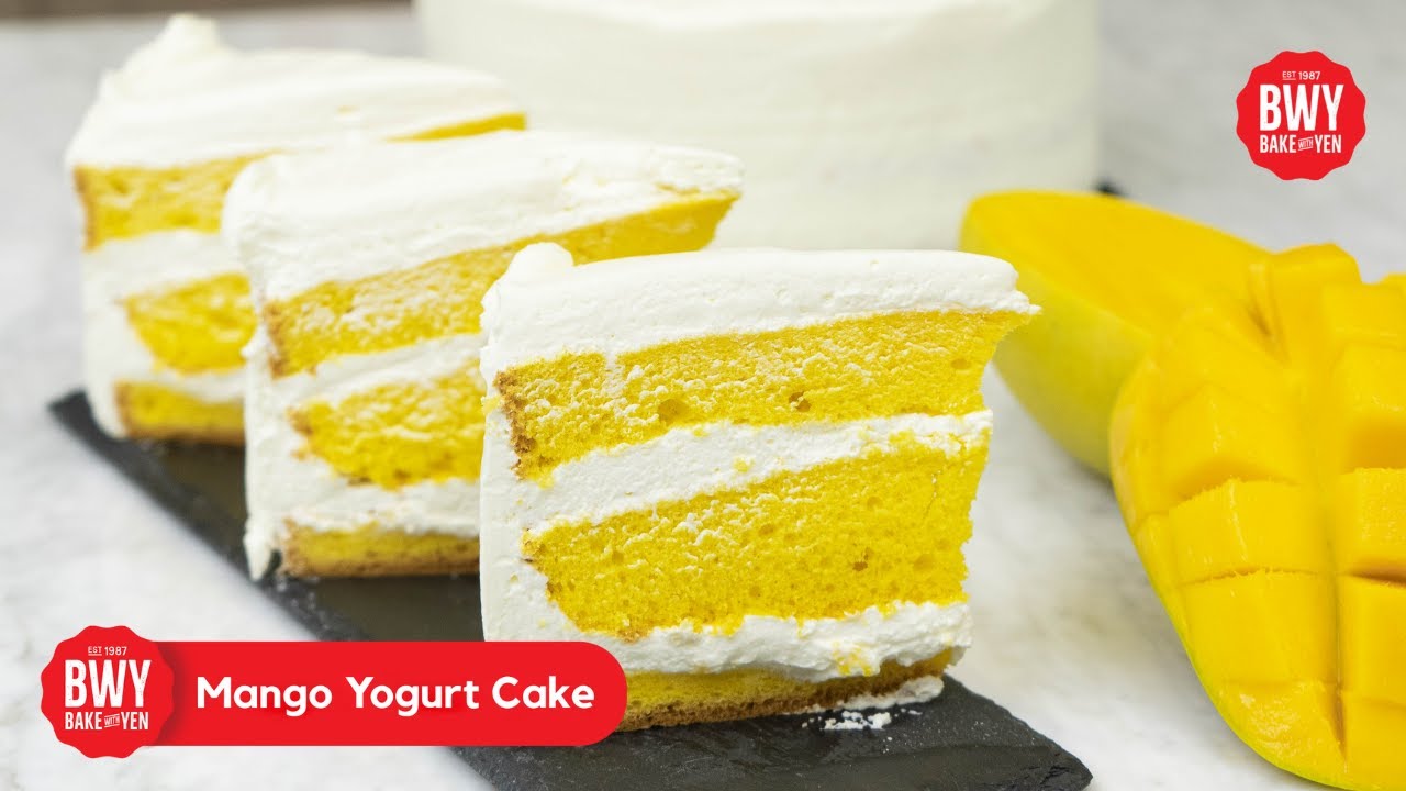 Bake With Yen - Mango Yogurt Cake - YouTube