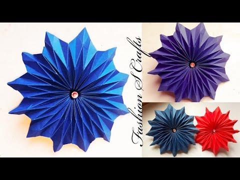 Unique Origami Flower | Wall Decor With Beautiful Flower | Fashion S ...