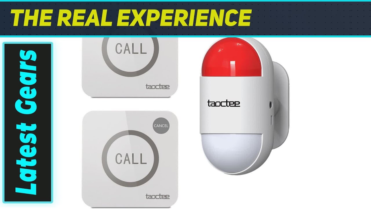 Best Panic Button Alarm: Remote Strobe Siren for Home, Elderly & Office ...