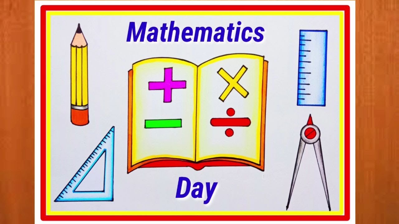 National Mathematics Day Drawing/ National Mathematics Day poster ...