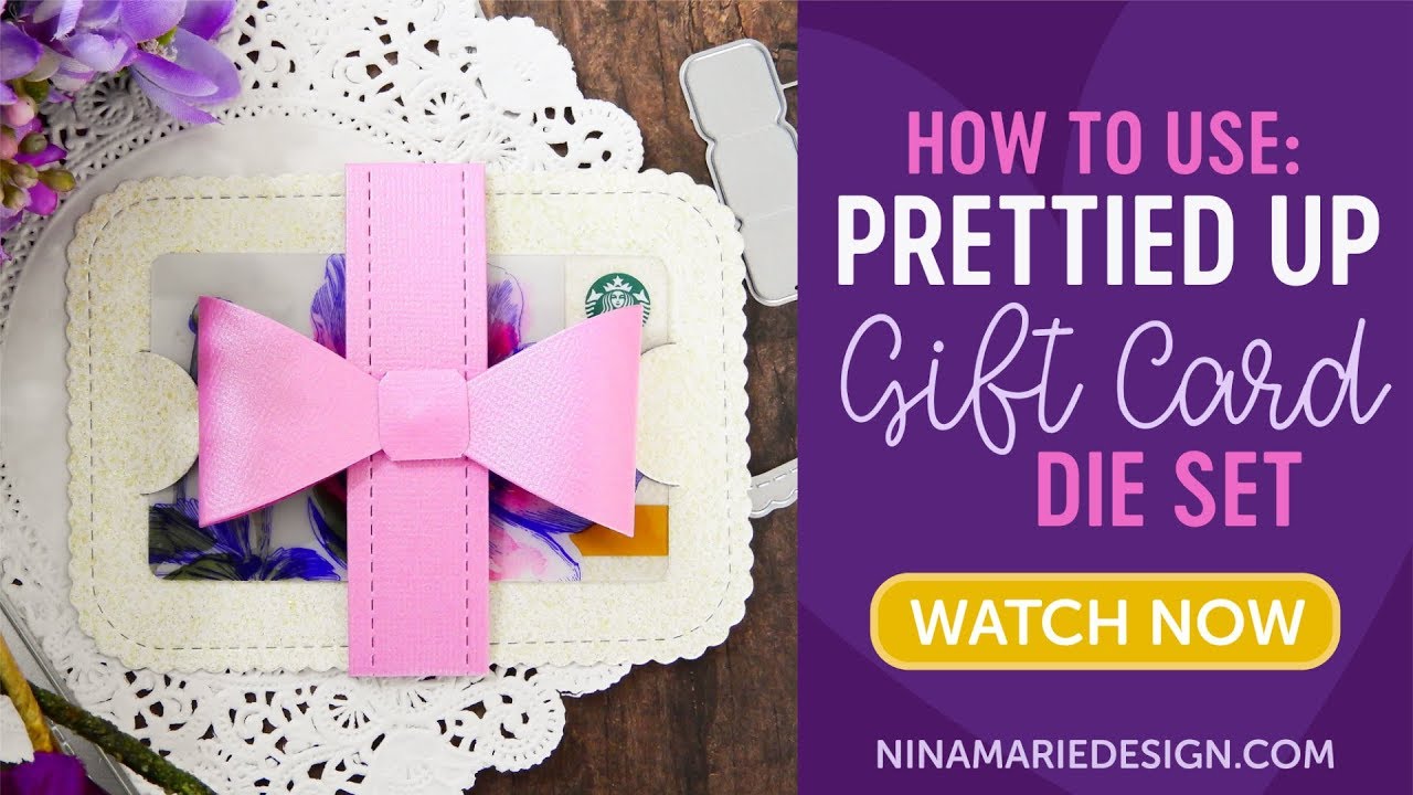 How to Use the Prettied Up Gift Card Dies from Simon Says Stamp - YouTube