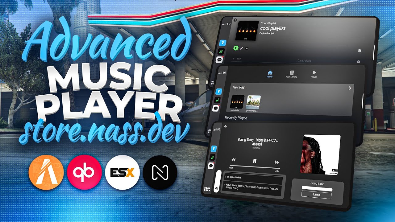 Nass Advanced Music Player [ Standalone / QBCore / ESX / QBox ] (Works ...