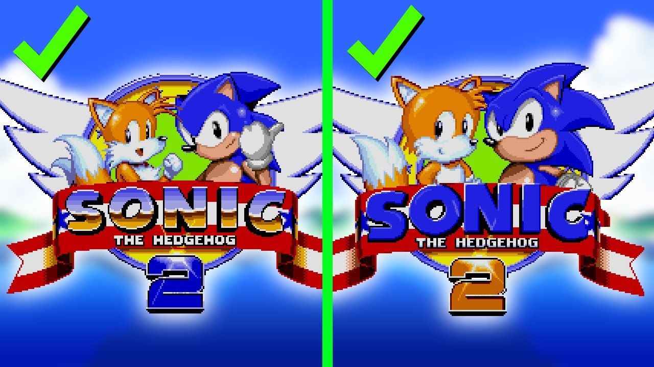 This NEW Title Screen LOOKS CUTE! 😊 American Title Screen 😊 Sonic 2 ...