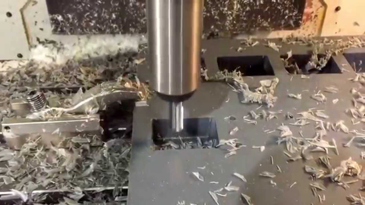 High speed CNC machining of Gray PVC. - YouTube