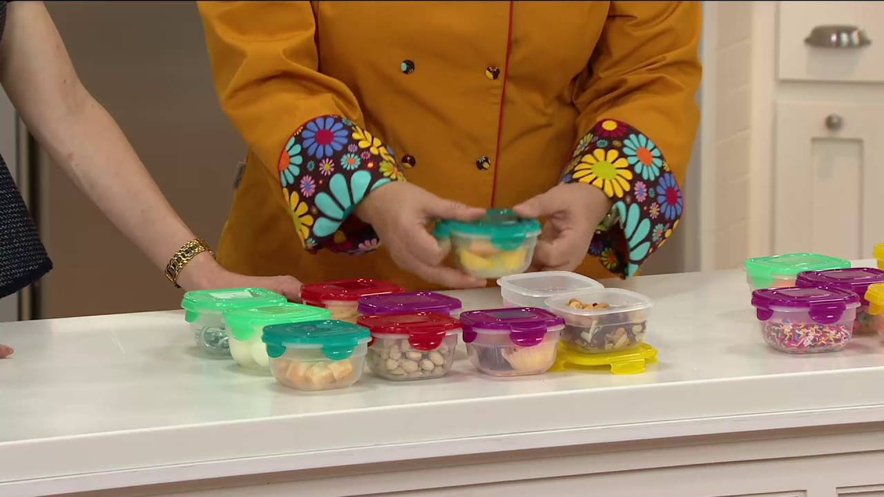 Lock & Lock 10pc Multi-Color Mini Zen Storage Set on QVC - YouTube