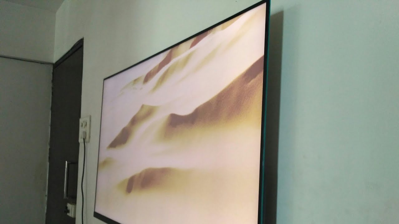 Mi led tv 4 55 inch 4k unboxing and wall mounting(thinnest tv ever ...