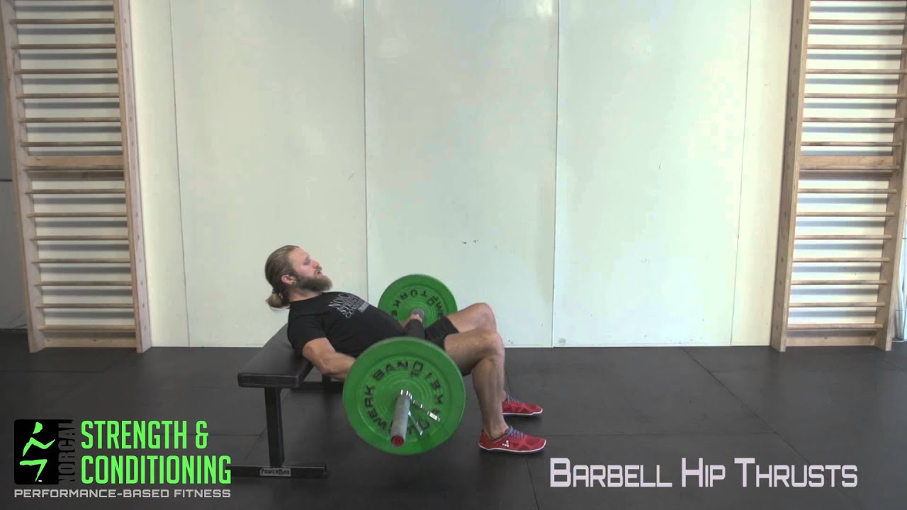 Barbell Hip Thrusts - YouTube
