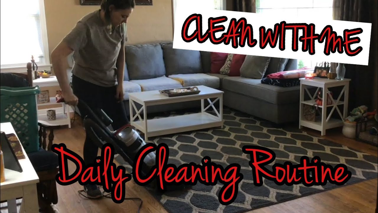 Clean with me // Daily Cleaning Routine // Speed Clean - YouTube