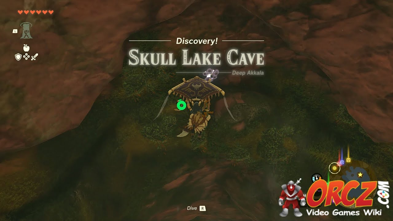 Legend of Zelda Tears of the Kingdom Skull Lake Cave Fierce Deity Mask ...