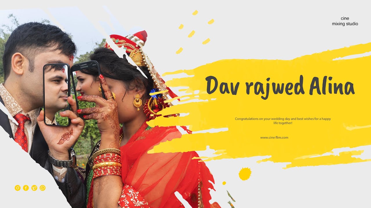 DAV RAJ WED ALINA video shoot by cine mixing studio - YouTube