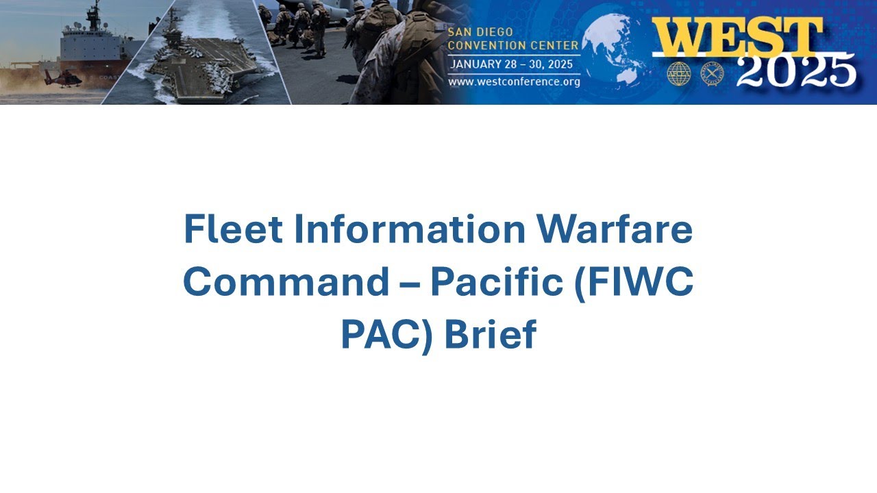 Fleet Information Warfare Command – Pacific (FIWC PAC) Brief - YouTube