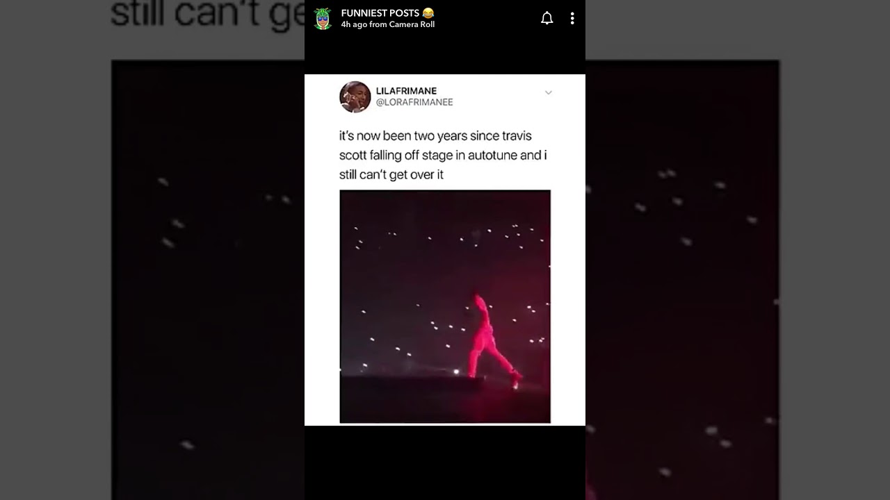 Travis Scott falling off stage - YouTube