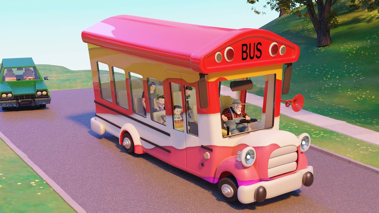 Wheels on The Bus | RAINBOW BUS🌈 | BOOBOOBUDDIES Tv - YouTube