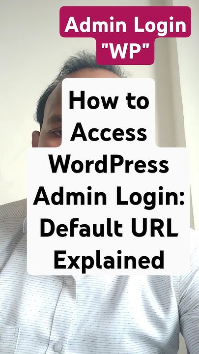 How to Access WordPress Admin Login: Default URL Explained #shorts - YouTube