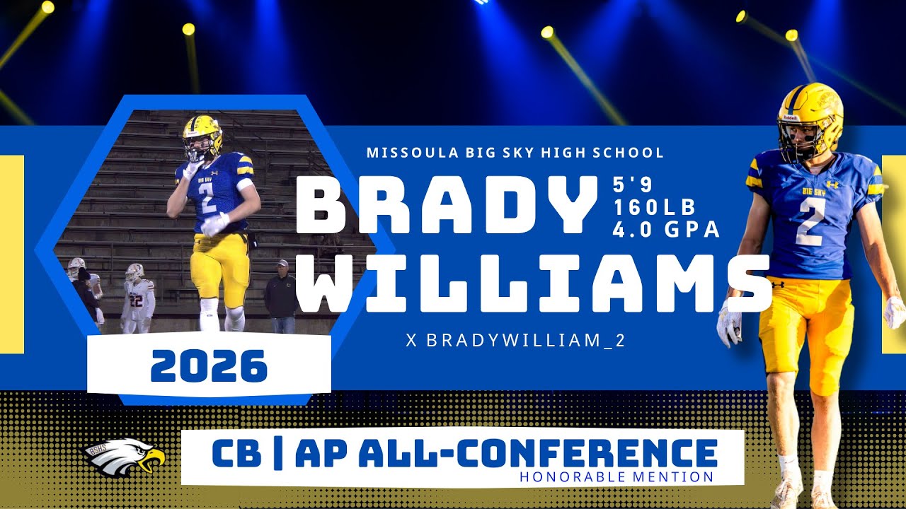 COMMITTED Brady Williams 5'9 160LB 4.0 GPA CB | WR All-Conf - YouTube