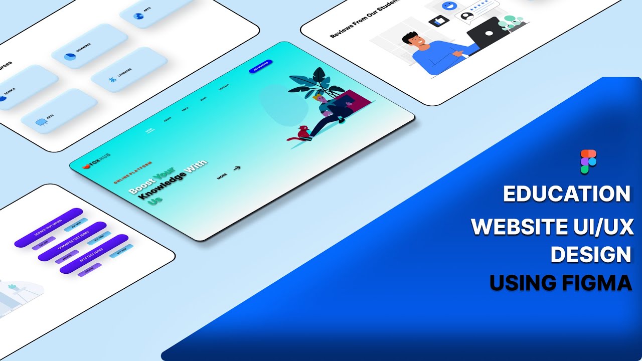 Education Website UI/UX Design Using Figma - Tutorial - YouTube