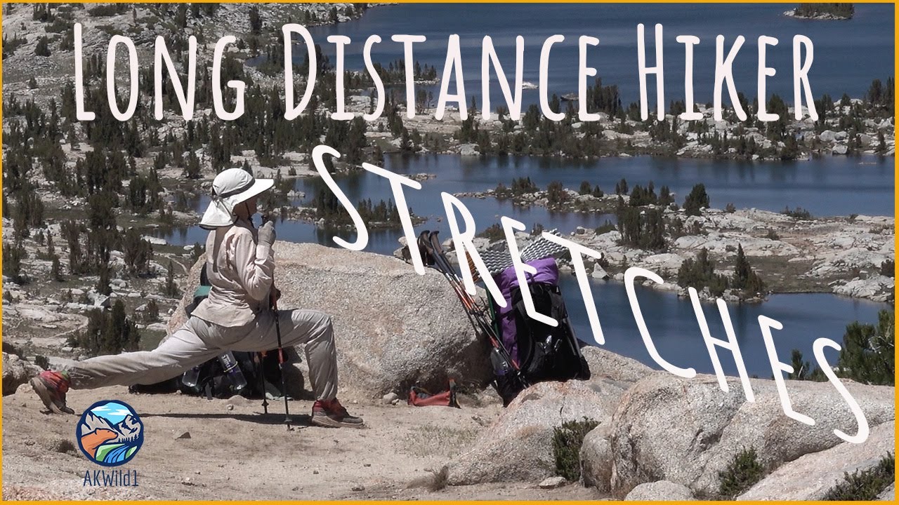 Backpacker Stretching Exercises While Hiking - YouTube
