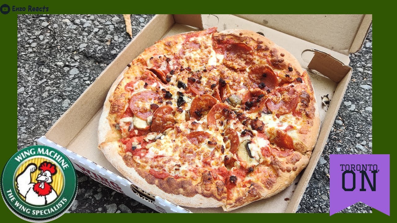 Enzo Reacts Pizza Review - Wing Machine (Toronto, ON) - YouTube