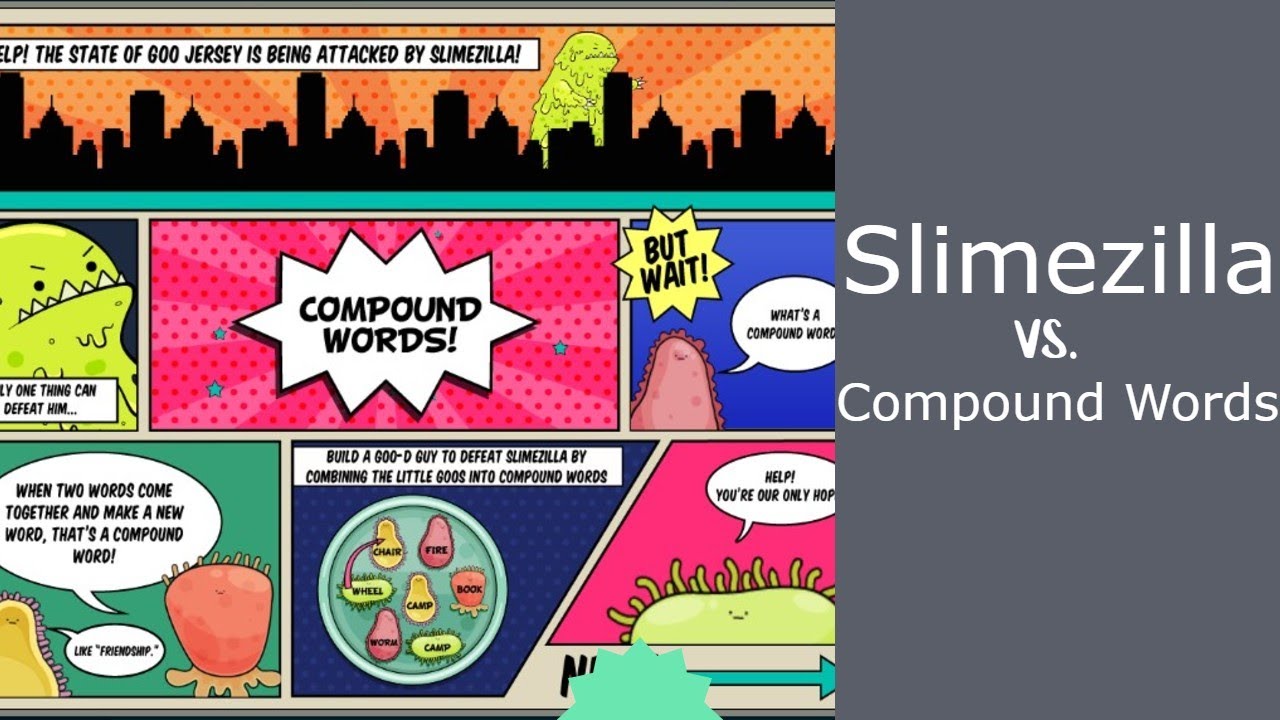Slimezilla vs. the Compound Words #educational#shortvid. - YouTube